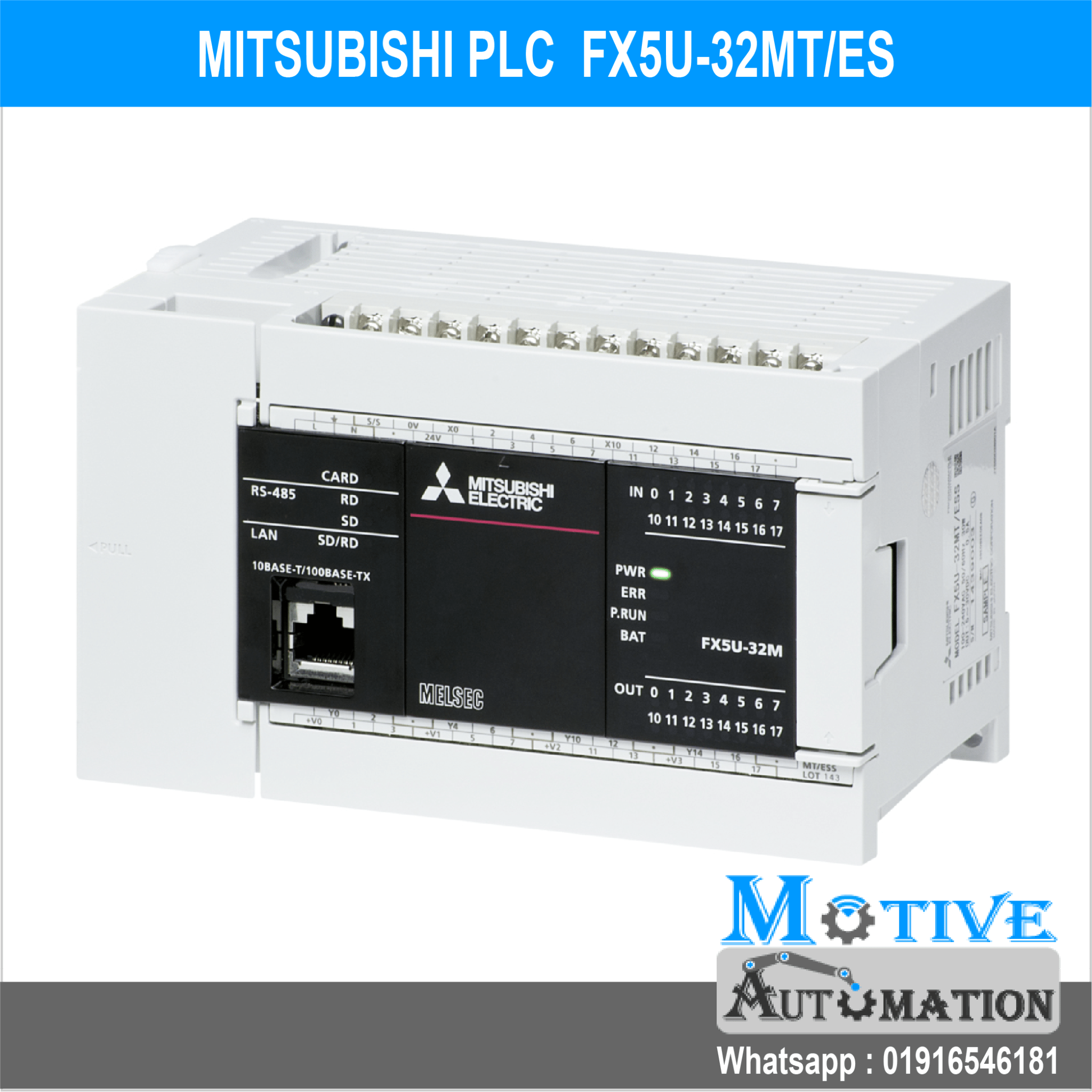 MITSUBISHI PLC FX5U-32MT/ES - Motive Automation