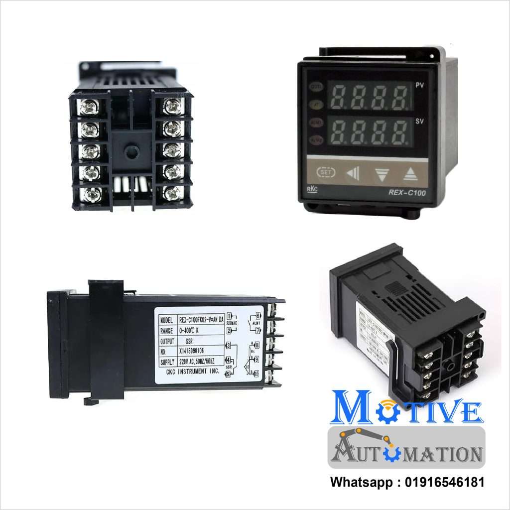 PID DIGITAL TEMPERATURE CONTROLLER REX-C100FK02 - Motive Automation