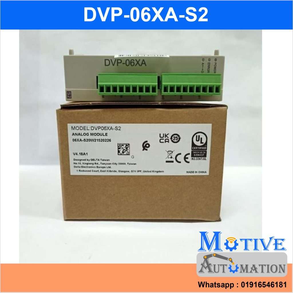 DVP-06XA-S2_Analog I/O Module - Motive Automation