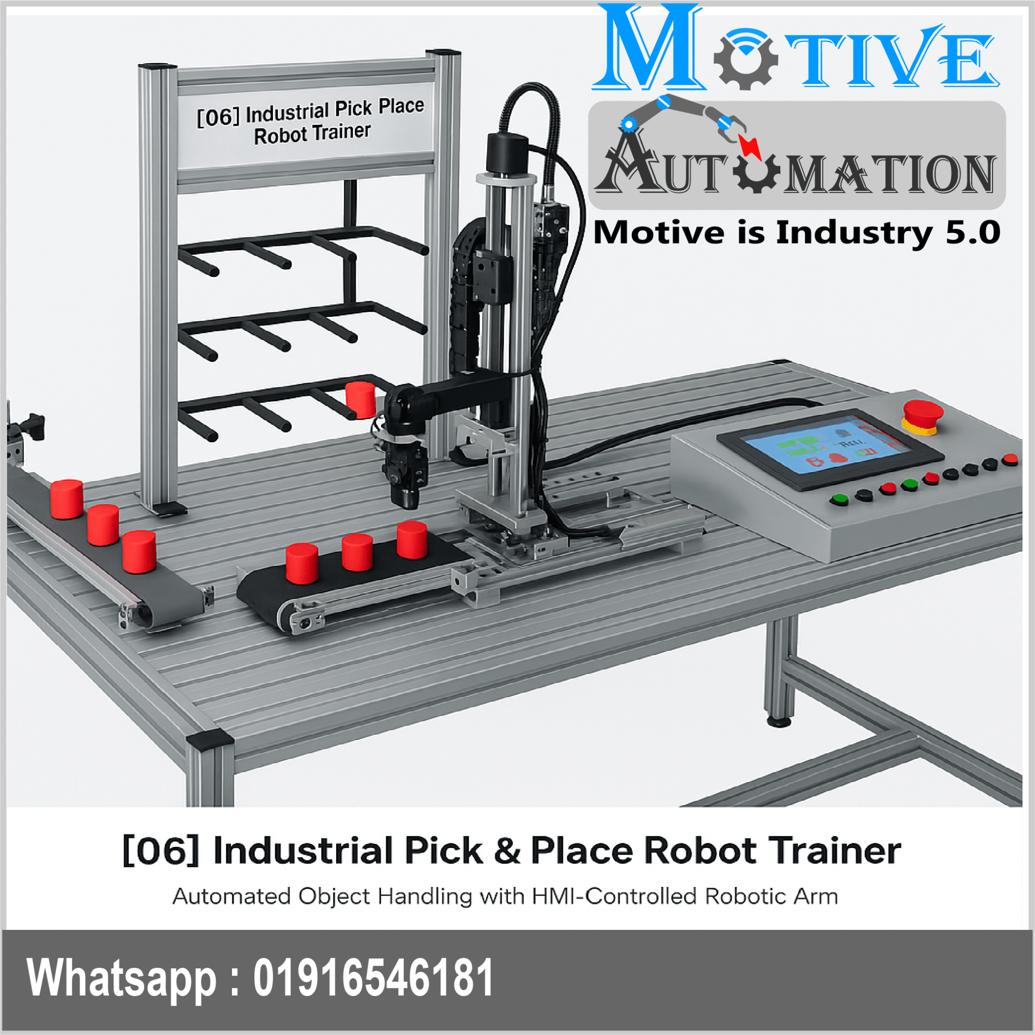 Industrial Pic & Place Robot Trainer - Motive Automation